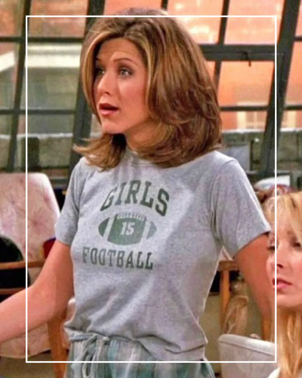 Le iconiche t-shirt di Rachel in Friends.